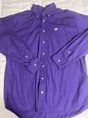 Cinch | Shirts | Cinch Mens Purple Buttondown Dress Shirt | Poshmark